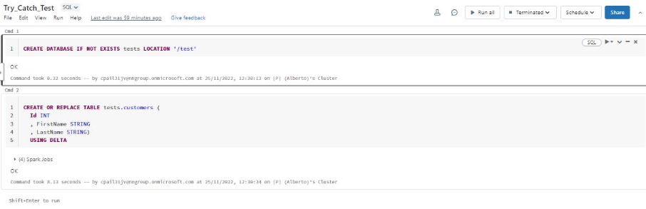 Cómo usar Try-Catch en Databricks SQL Notebooks – Alb3rto Alonso