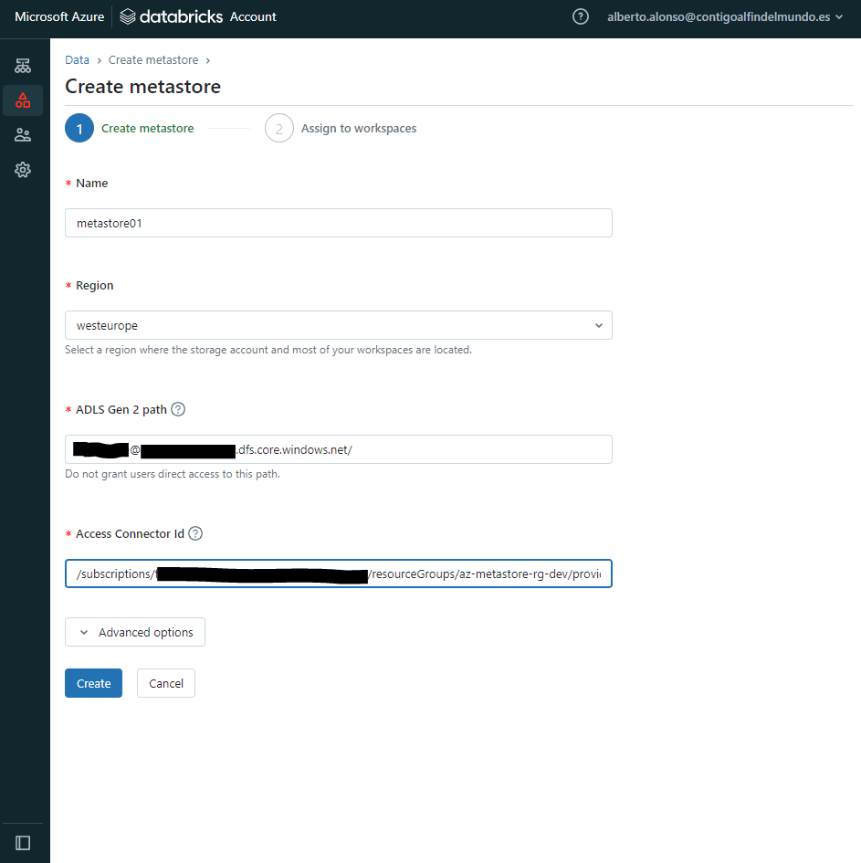 Unity Catalog en Azure Databricks: creando nuestro primer metastore ...