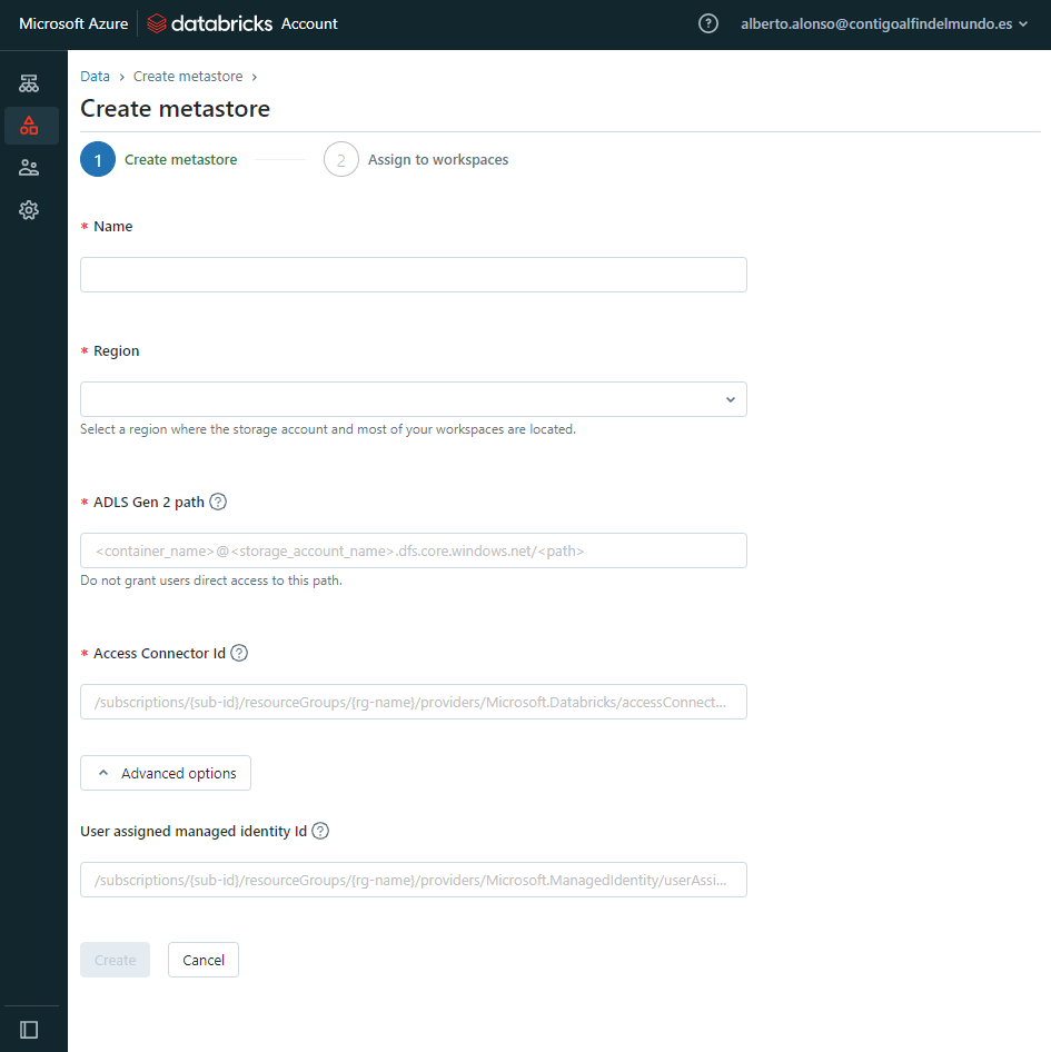 Unity Catalog en Azure Databricks: creando nuestro primer metastore ...