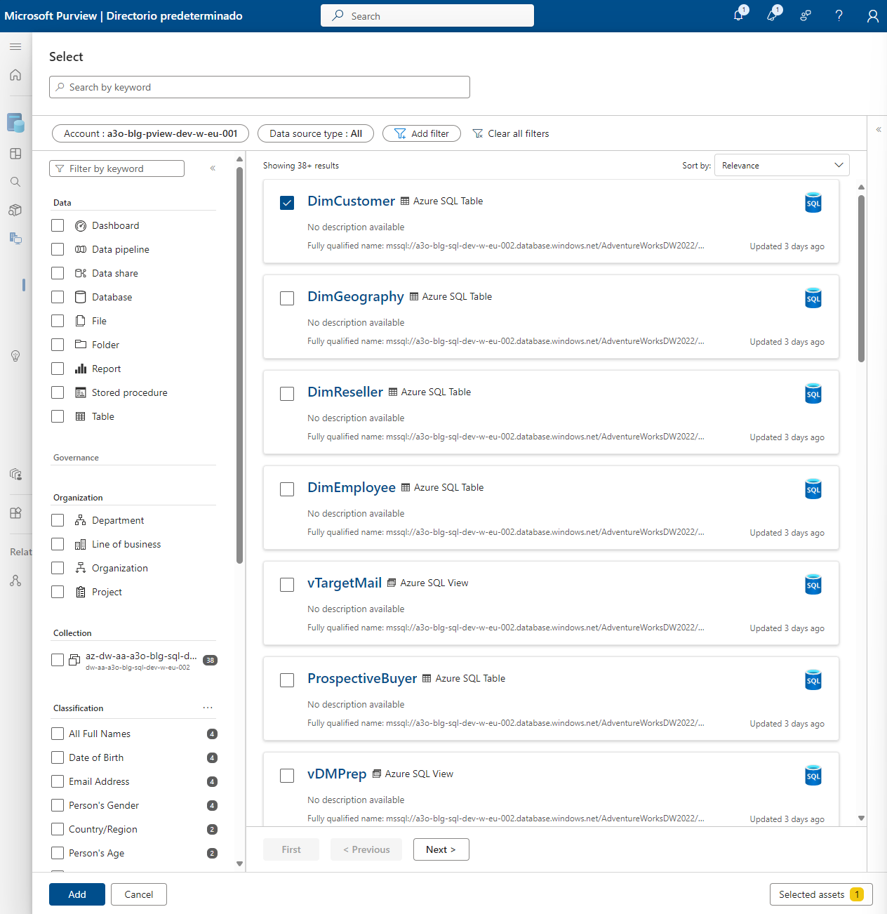 Aplicando Data Quality en Microsoft Purview – Alb3rto Alonso